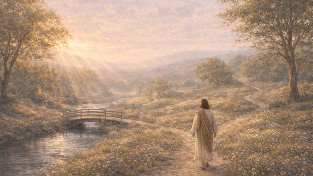Jesus by A Bridge 4K TV Art | Christian Screensaver (digital Download ...