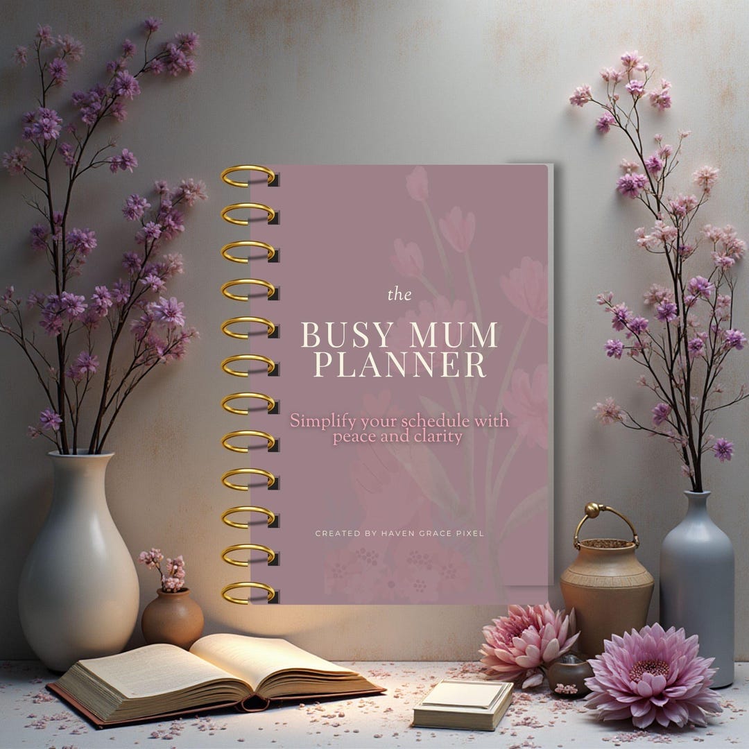 The Busy Mom Digital Planner | Printable Mom Planner | Mom Life Planner ...