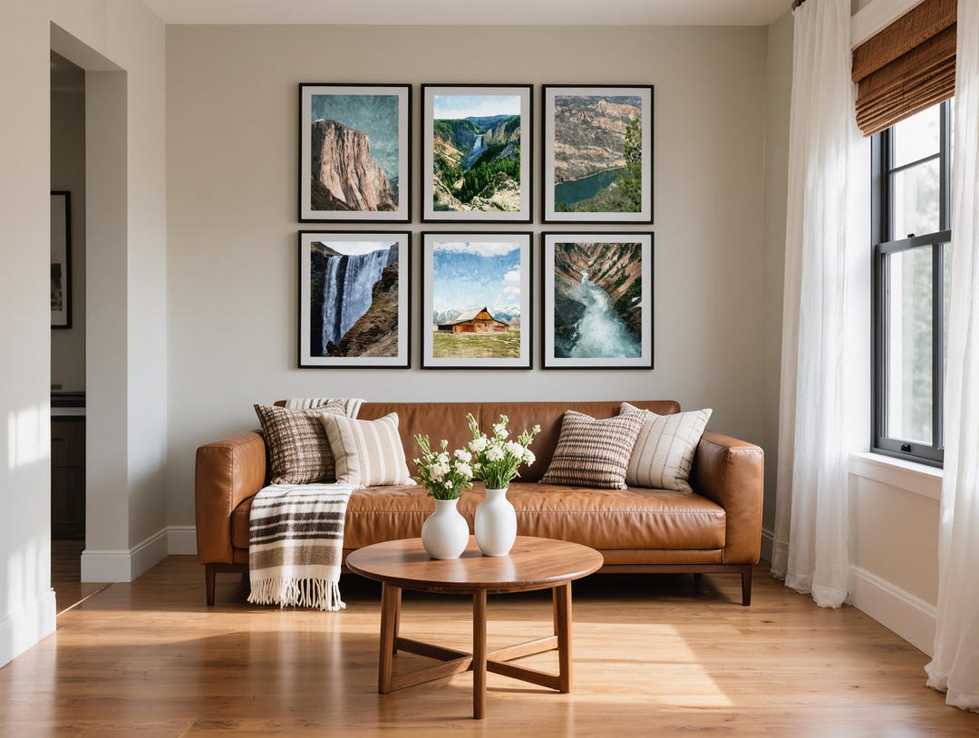 US National Parks Watercolor Wall Art Set of 6 Stunning Landscapes ...