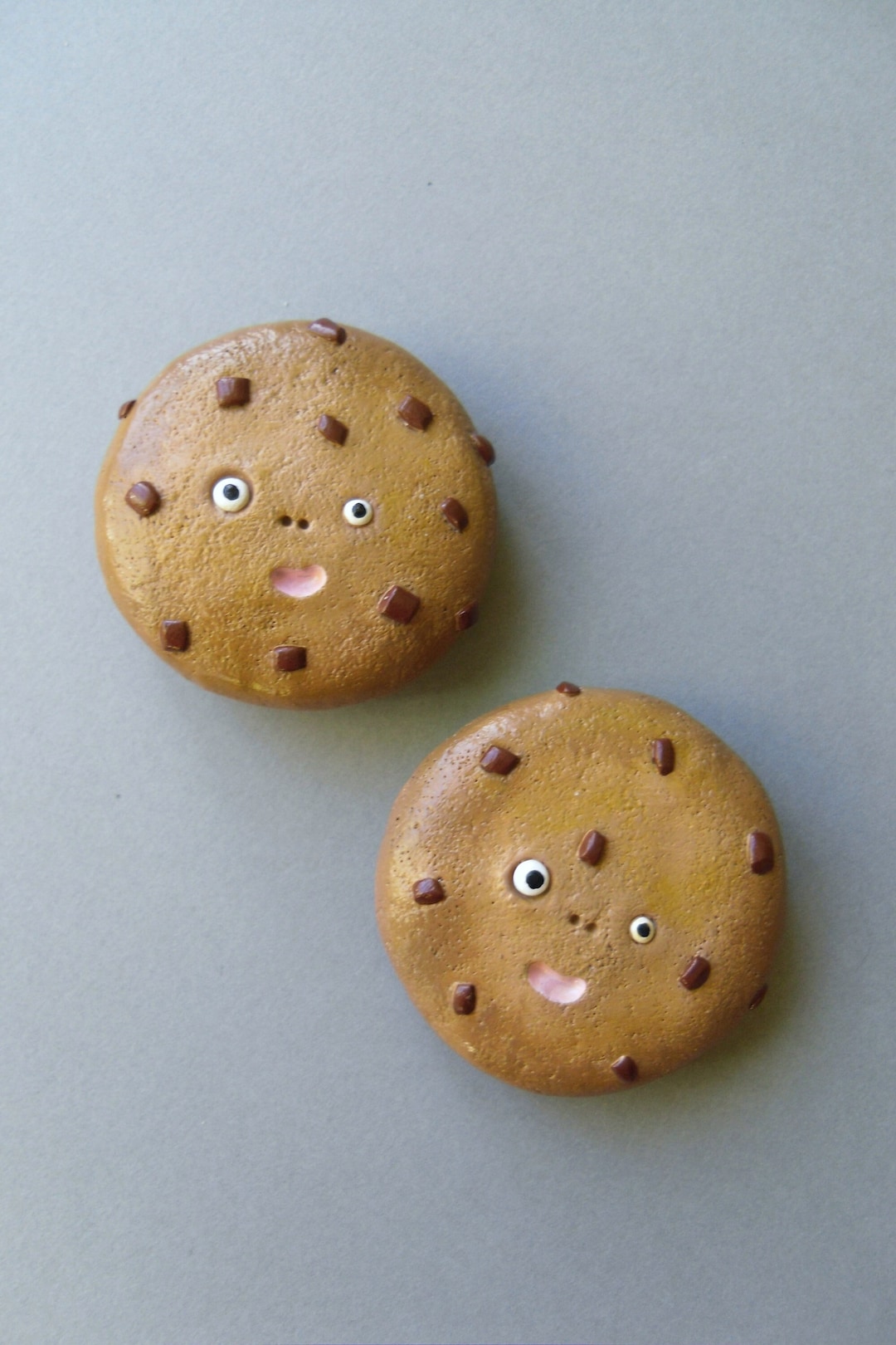 Chocolate Chip Cookie Fridge Magnet, Clay Cookie Decor, Chocolate Crisp ...
