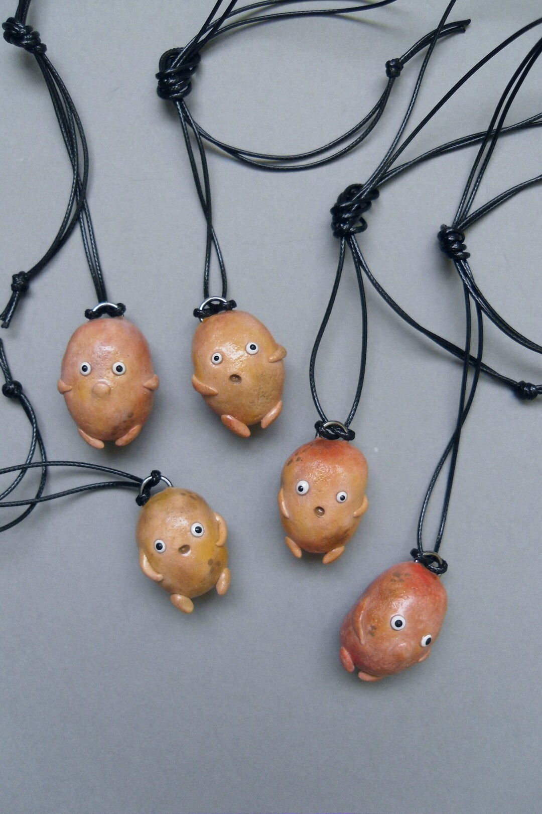 Kawaii Potato Pendant, Cute Little Potato Pendant, Kawaii Jewelry, Clay ...