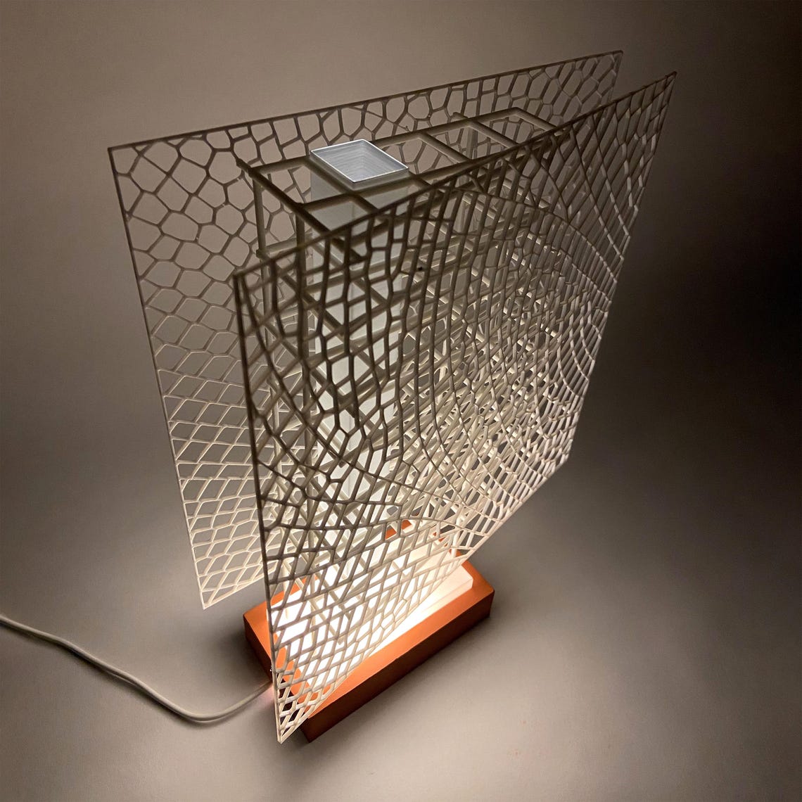 Architectural Model With Concrete Base | Abstract Illuminated Sculpture ...