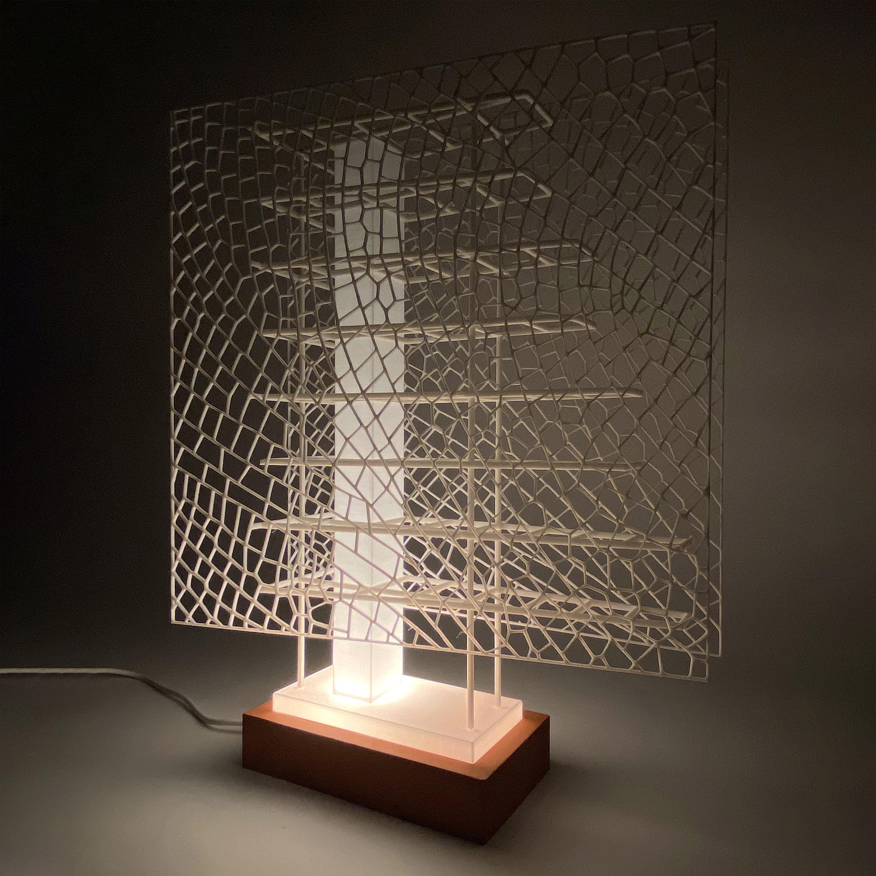 Architectural Model With Concrete Base | Abstract Illuminated Sculpture ...
