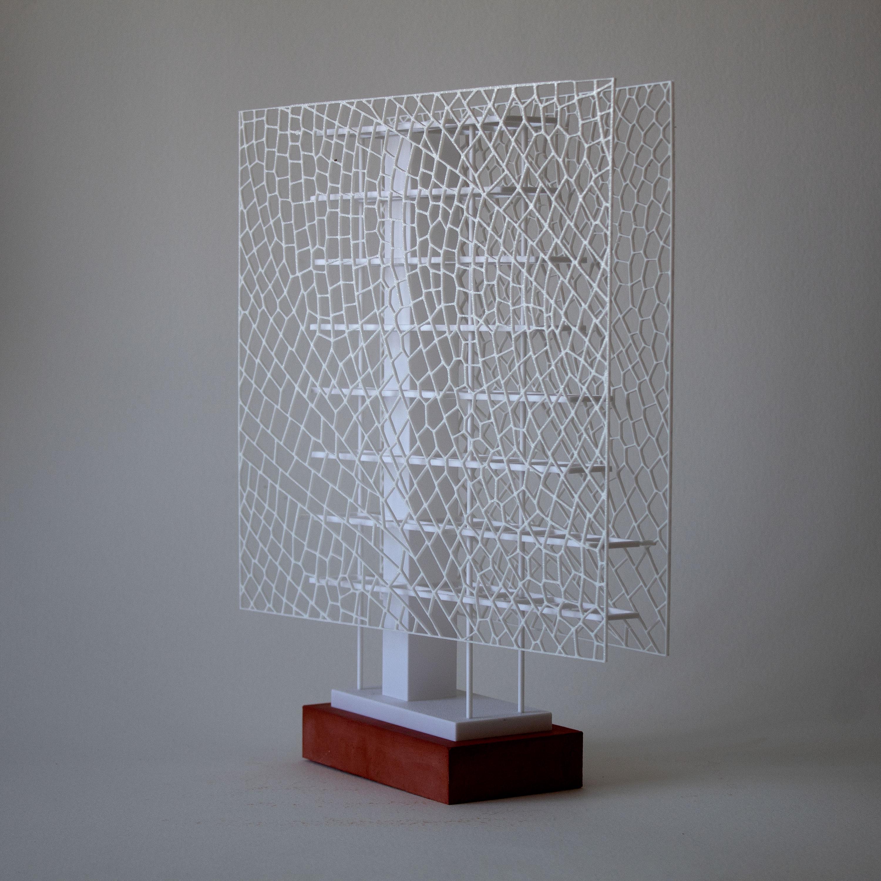 Architectural Model With Concrete Base | Abstract Illuminated Sculpture ...