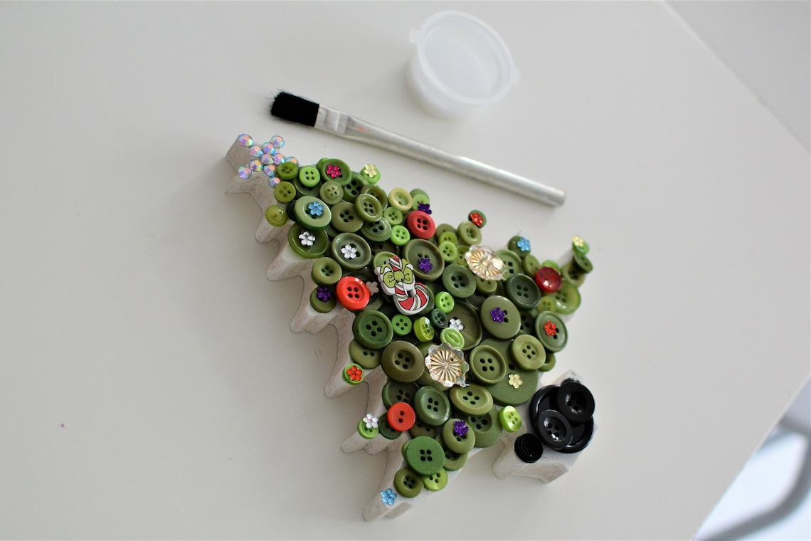 DIY Kids Children's Free Standing Christmas Tree Craft Kit | Etsy