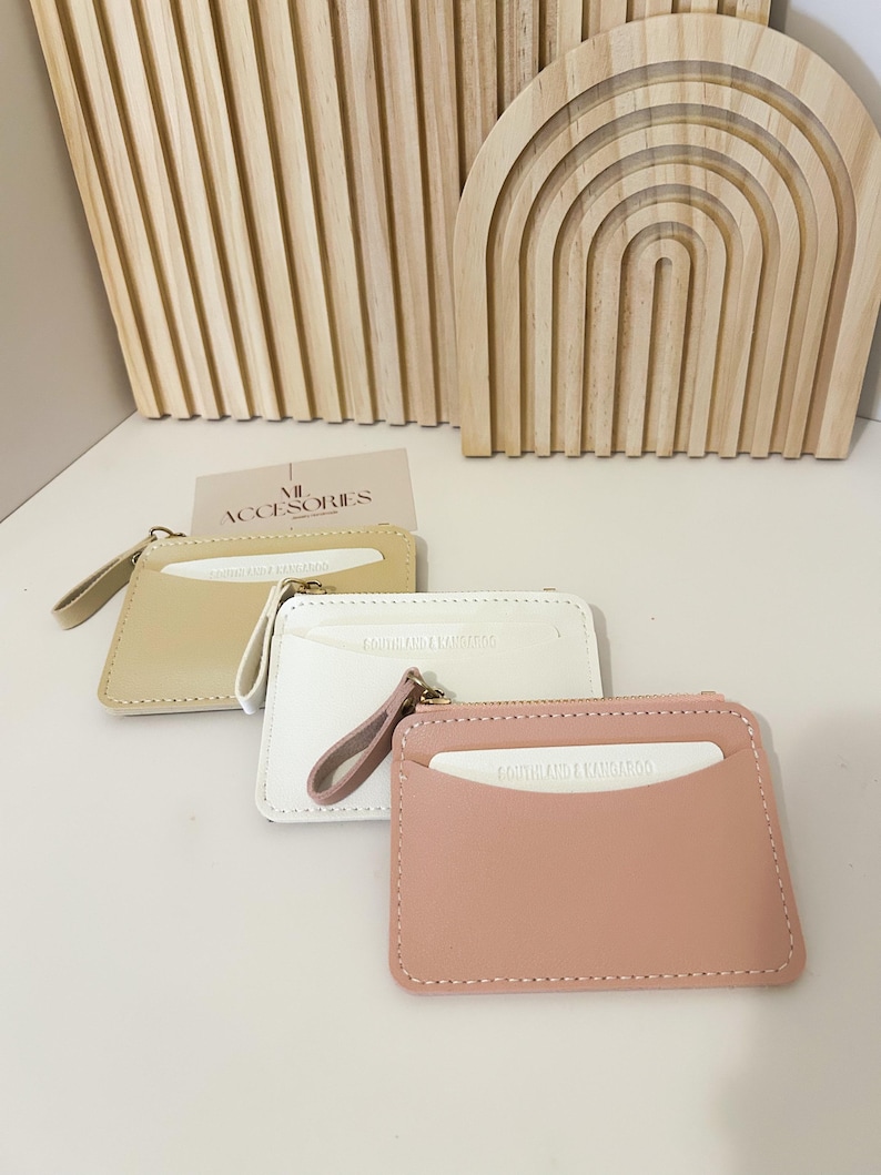 Personalized Card Holder Wallet, Custom Name Card Wallet, Slim ...