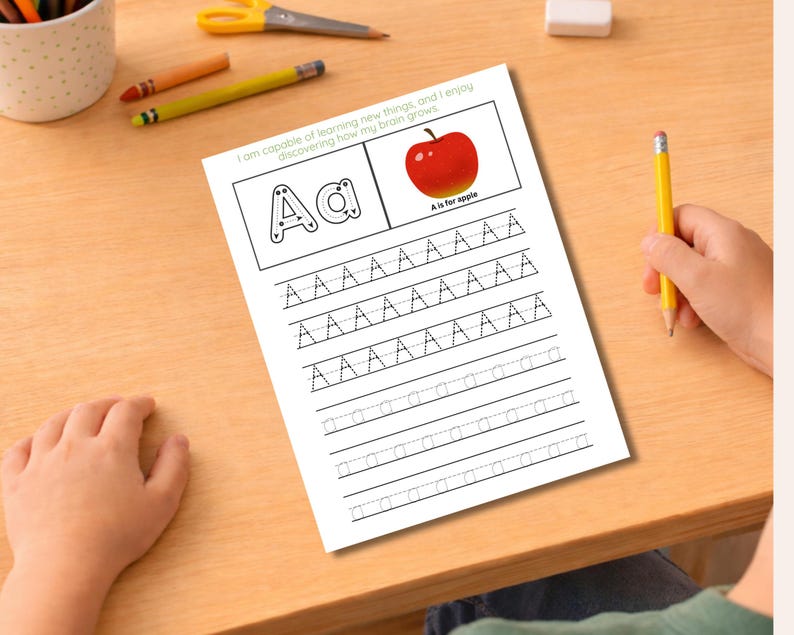 Trace Letters Worksheets for Preschool & Kindergarten | Alphabet ...