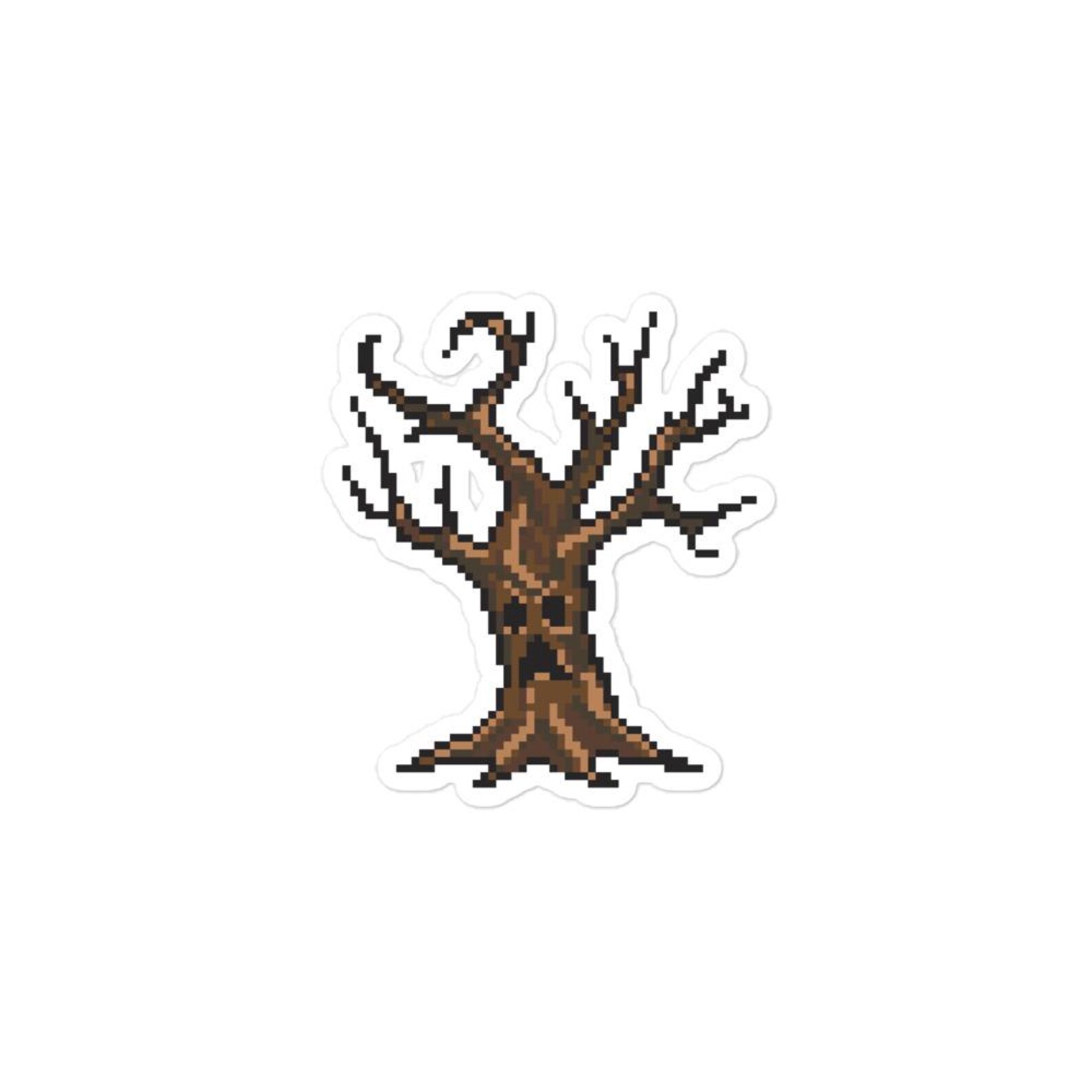 Carol Halloween Tree Pixel Art Sticker - Etsy