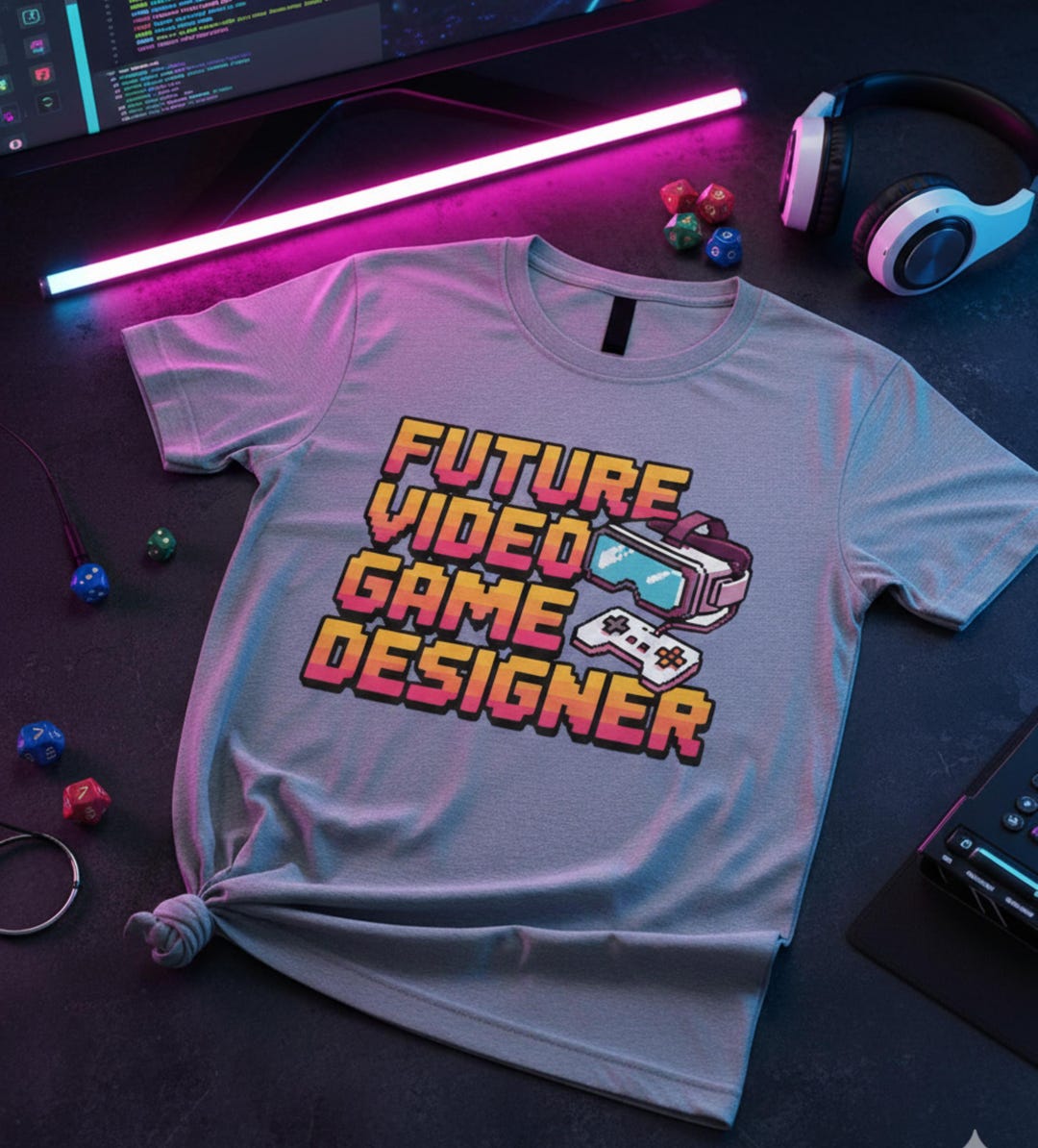 Future Video Game Designer PNG | Retro Gamer Sublimation Design | Pixel ...