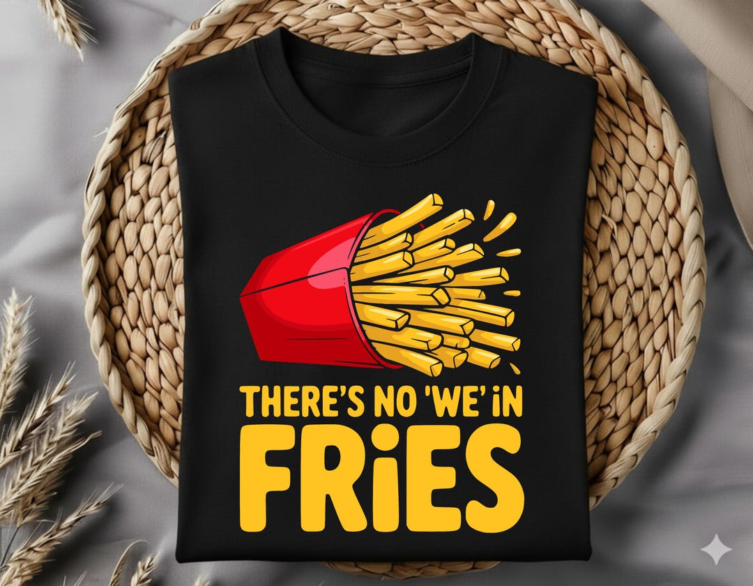 Funny Fries Quote PNG – “there’s No ‘we’ in Fries” Digital Download ...