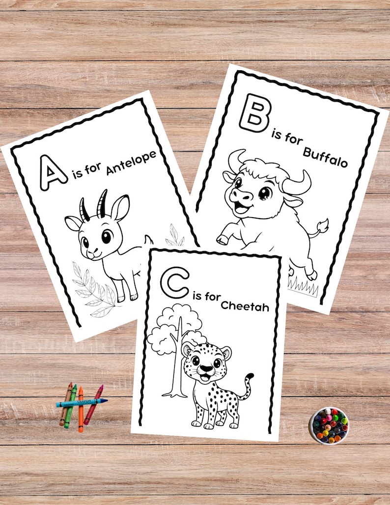 Alphabet Coloring Pages | Safari | A–Z Jungle Animals Coloring Sheets ...