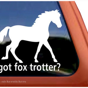 Got Fox Trotter DC430GOT High Quality Adhesive Vinyl Fox Trotter Horse ...