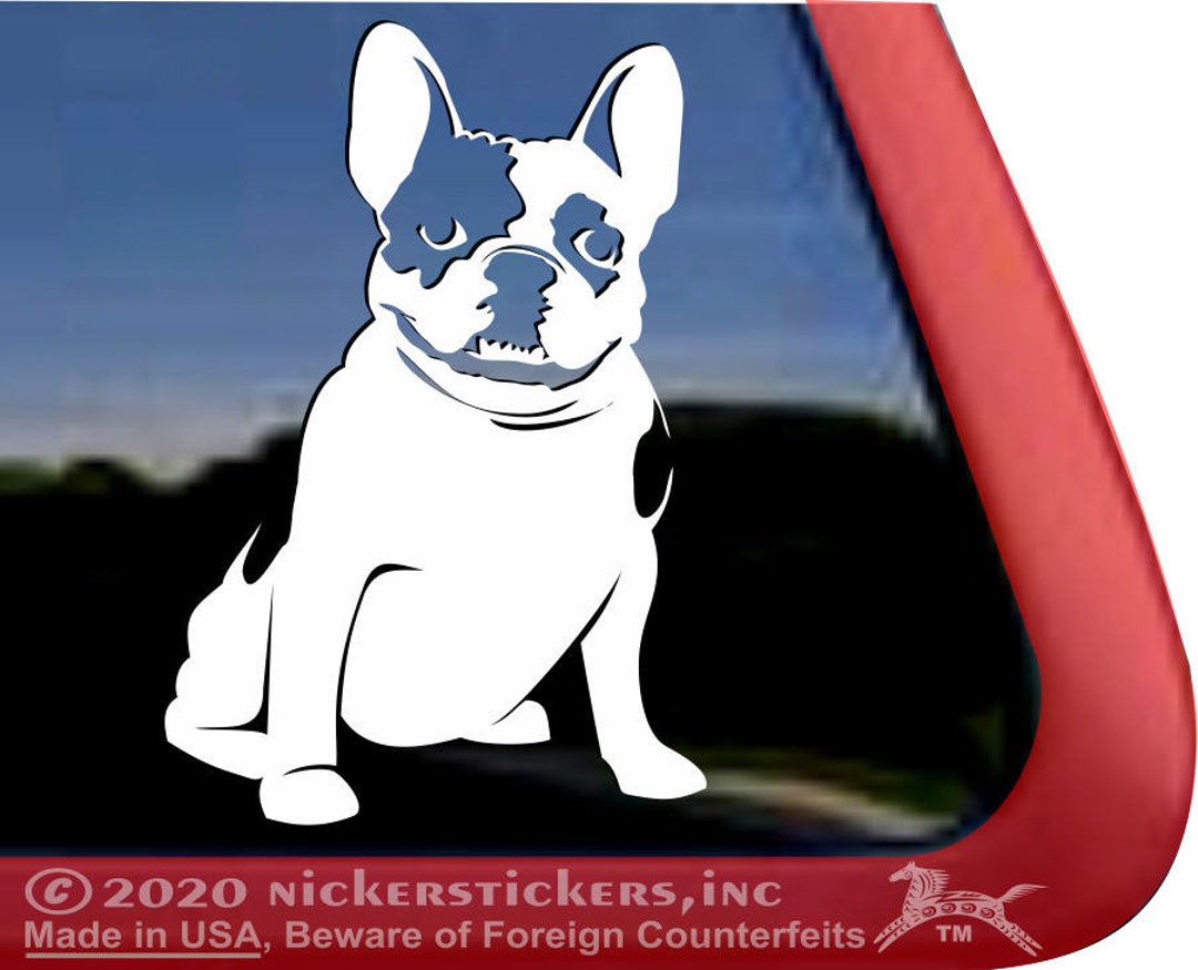 French Bulldog Decal | DC640PL | High Quality Adhesive Vinyl Window ...
