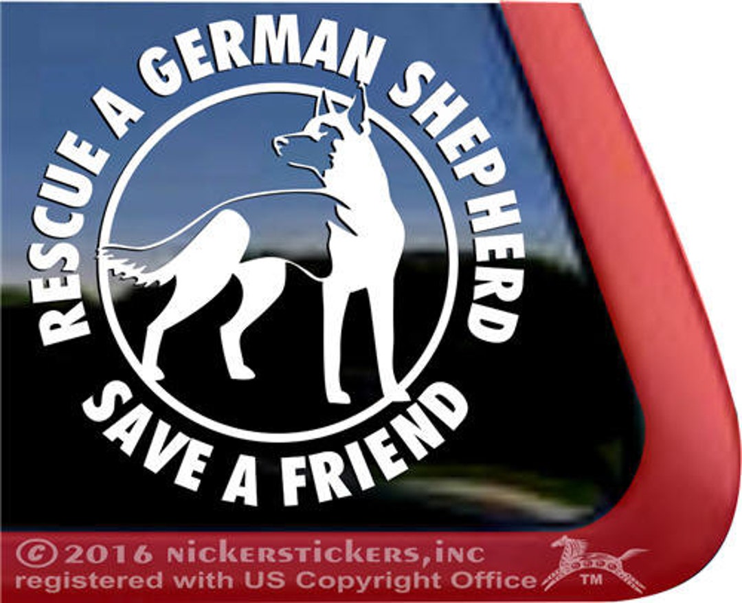 Rescue a German Shepherd, Save a Friend | DC390RES | High Quality ...