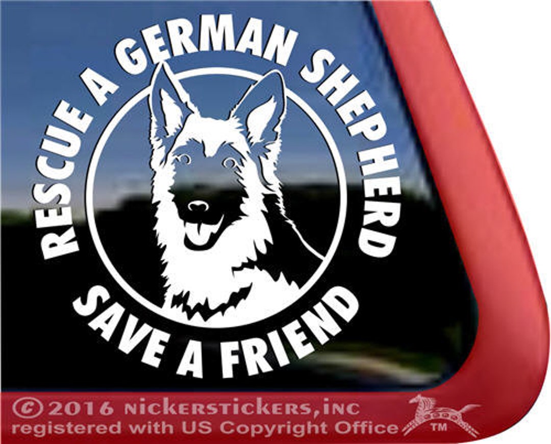 Rescue a German Shepherd, Save a Friend | DC917RES | High Quality ...