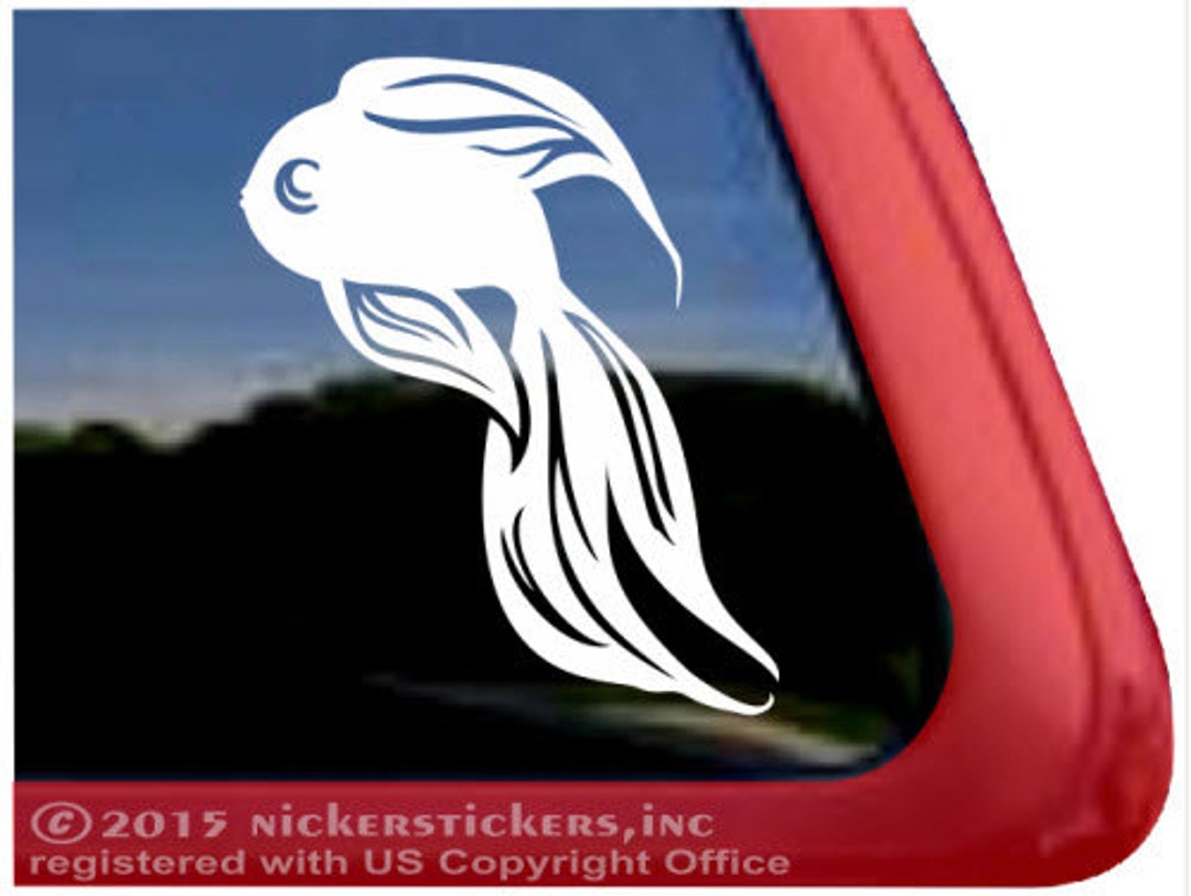 Goldfish Window Decal | DC167PL | High Quality Adhesive Vinyl Fish ...