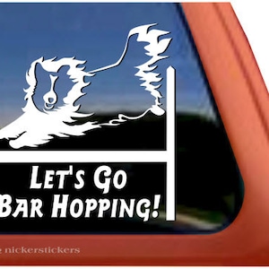 Lets Go Bar Hopping DC473BAR High Quality Adhesive Vinyl Shetland ...