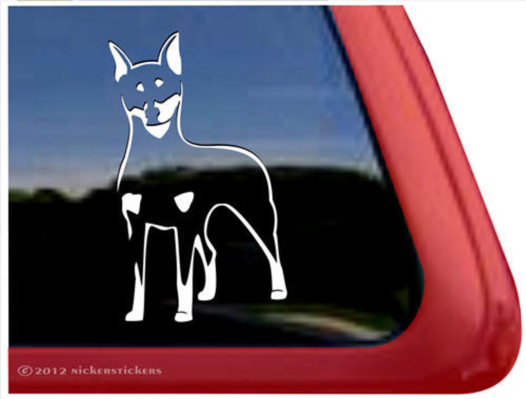 Cute Miniature Pinscher Decal | DC924PL | High Quality Adhesive Vinyl ...