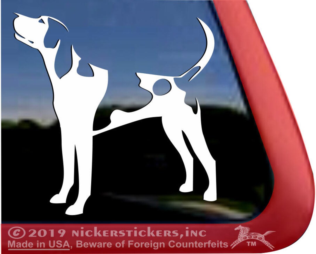 Coonhound Decal | High Quality Adhesive Vinyl Window Decal Sticker - Etsy
