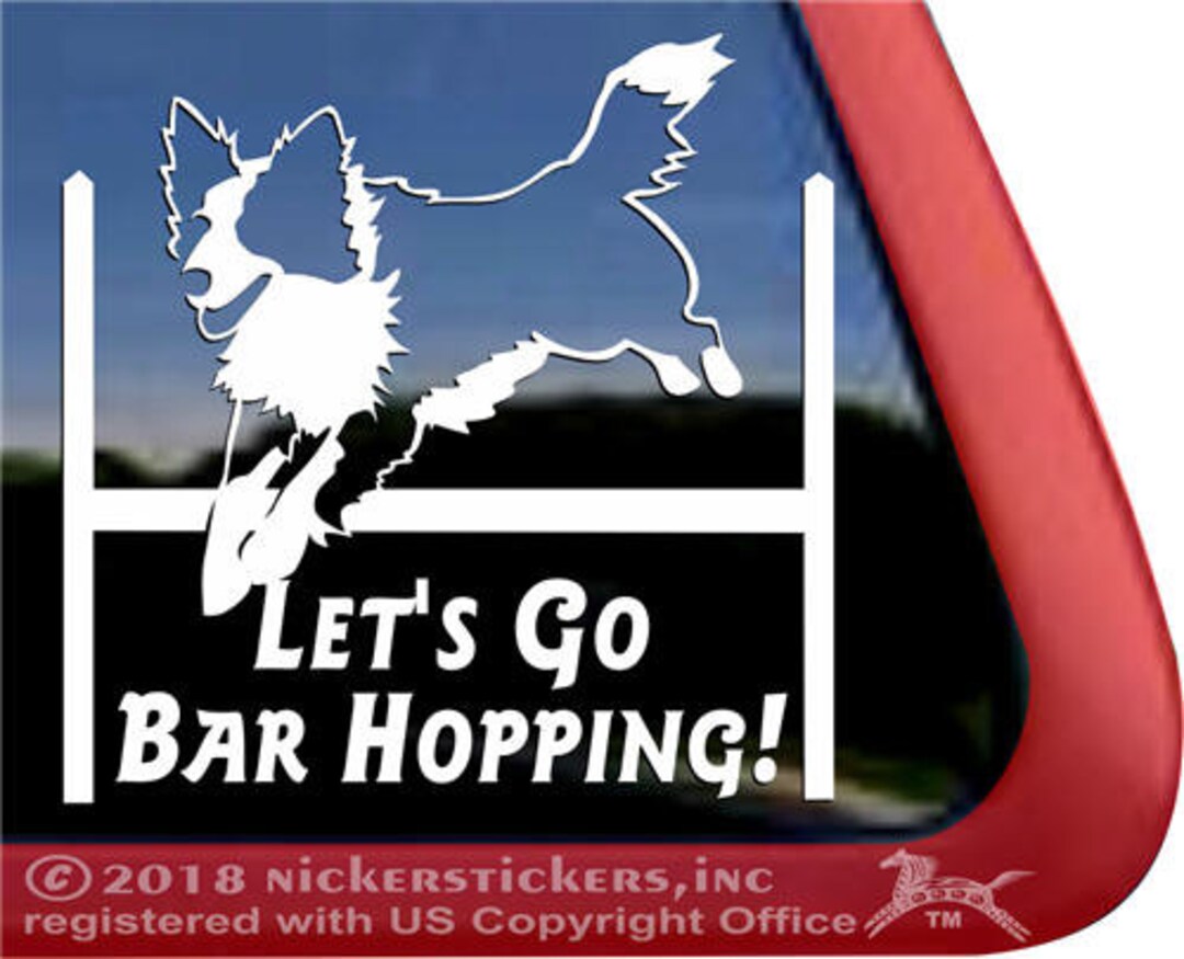 Let’s Go Bar Hopping | DC1246BAR | High Quality Adhesive Vinyl Window ...