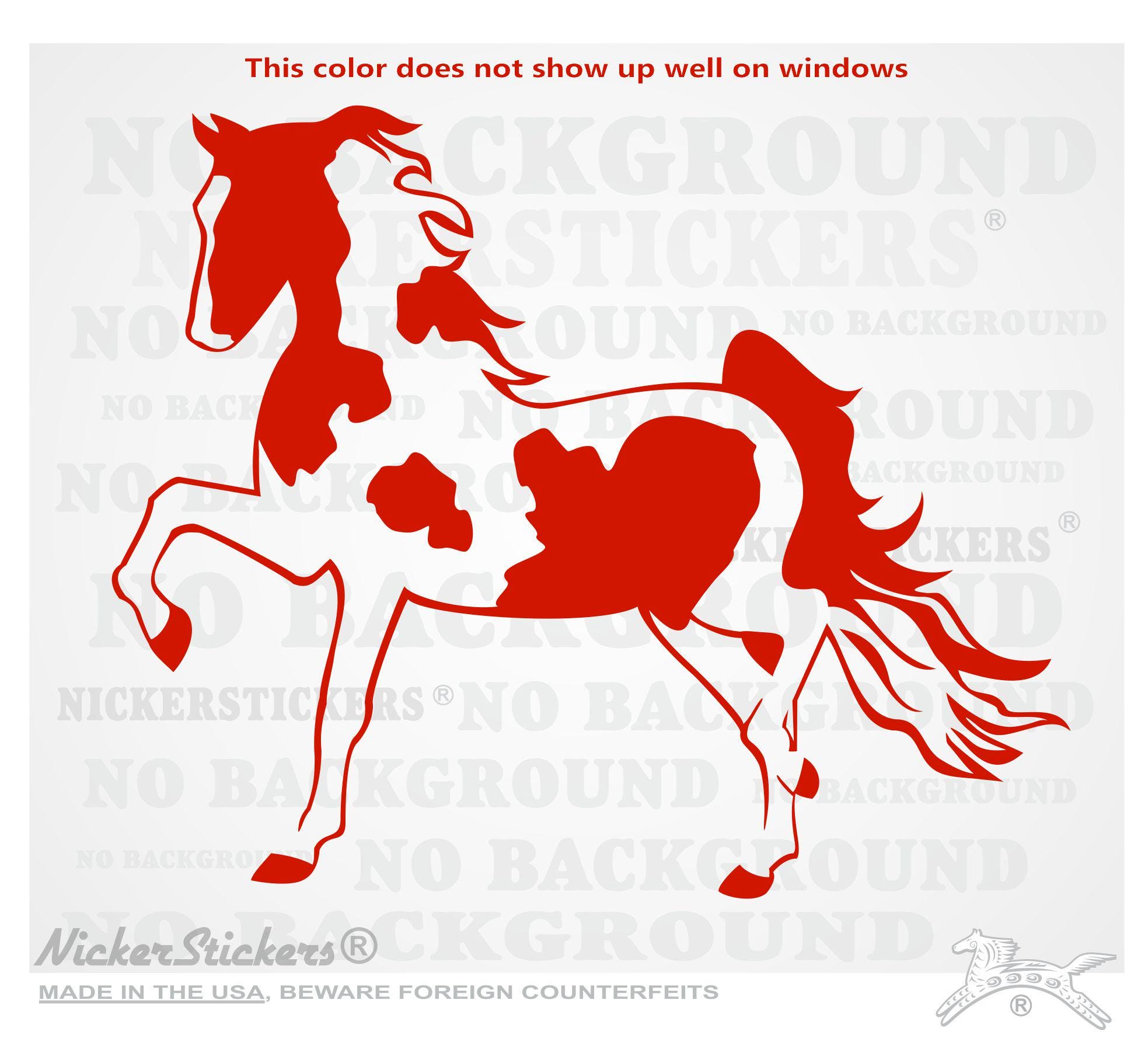 Pinto Saddlebred | Choose Color, Size, Add Text | High Quality Adhesive ...