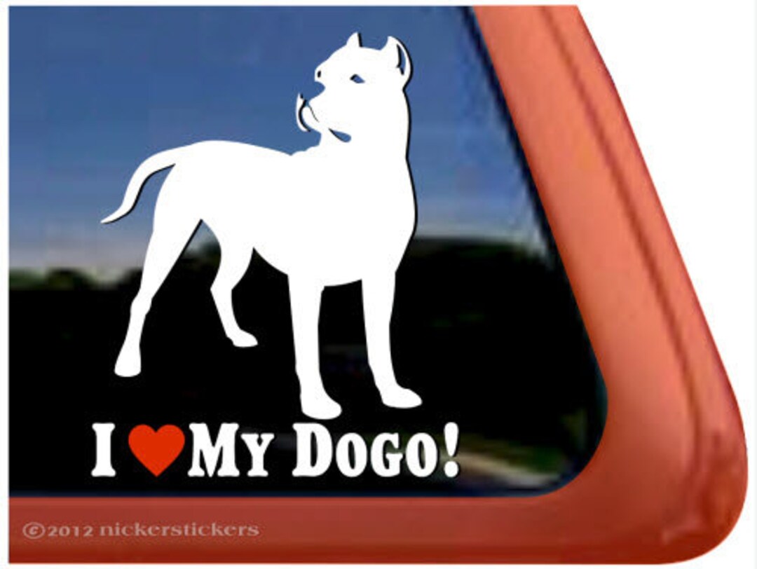 I Love My Dogo! | DC853HEA | High Quality Adhesive Vinyl Window Decal ...