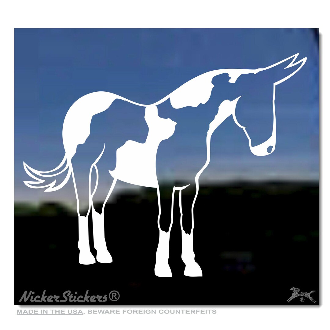 Custom Paint Mule Decal | Choose Size, Color, Add Text | High Quality ...