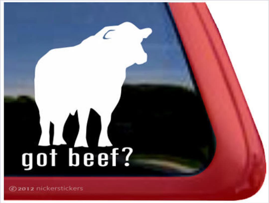 Got Beef? | DC768GOT | High Quality Adhesive Vinyl Black Angus Bull ...