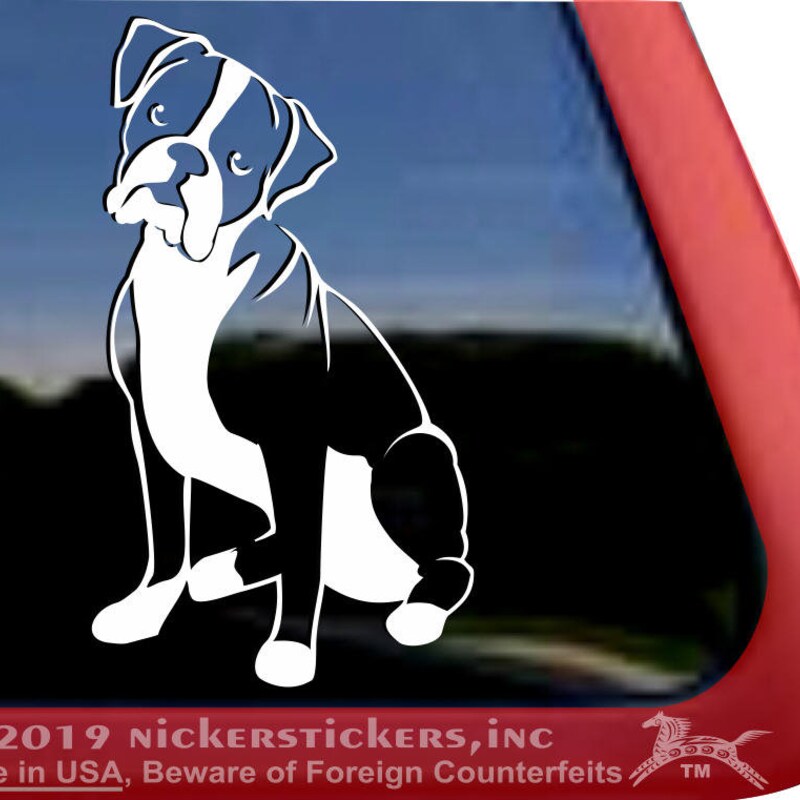 Boxer Dog Decal - Etsy