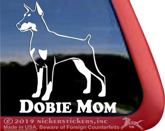 Red Dobbie Car Sticker, Red Doberman Decal, Doberman Magnet, Dog ...