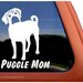 Puggle Mom DC298MOM High Quality Adhesive Puggle Dog Vinyl - Etsy