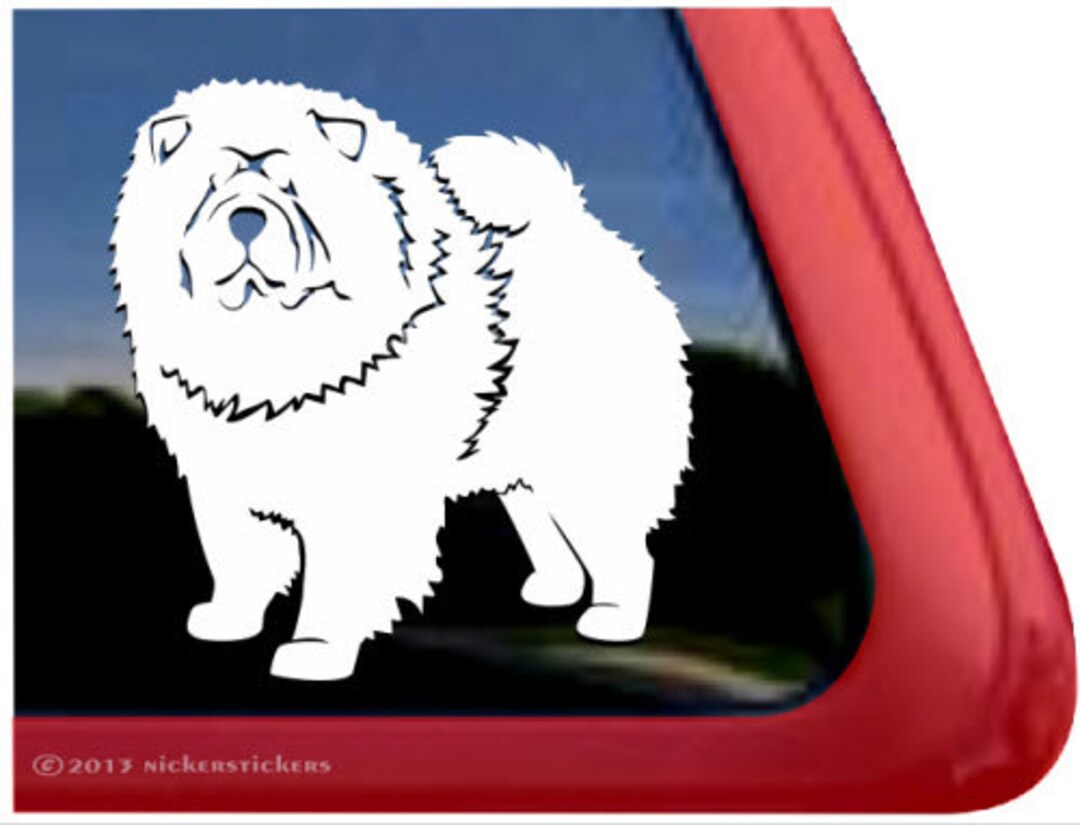 Chow Chow Decal | DC999PL | High Quality Adhesive Vinyl Dog Window ...