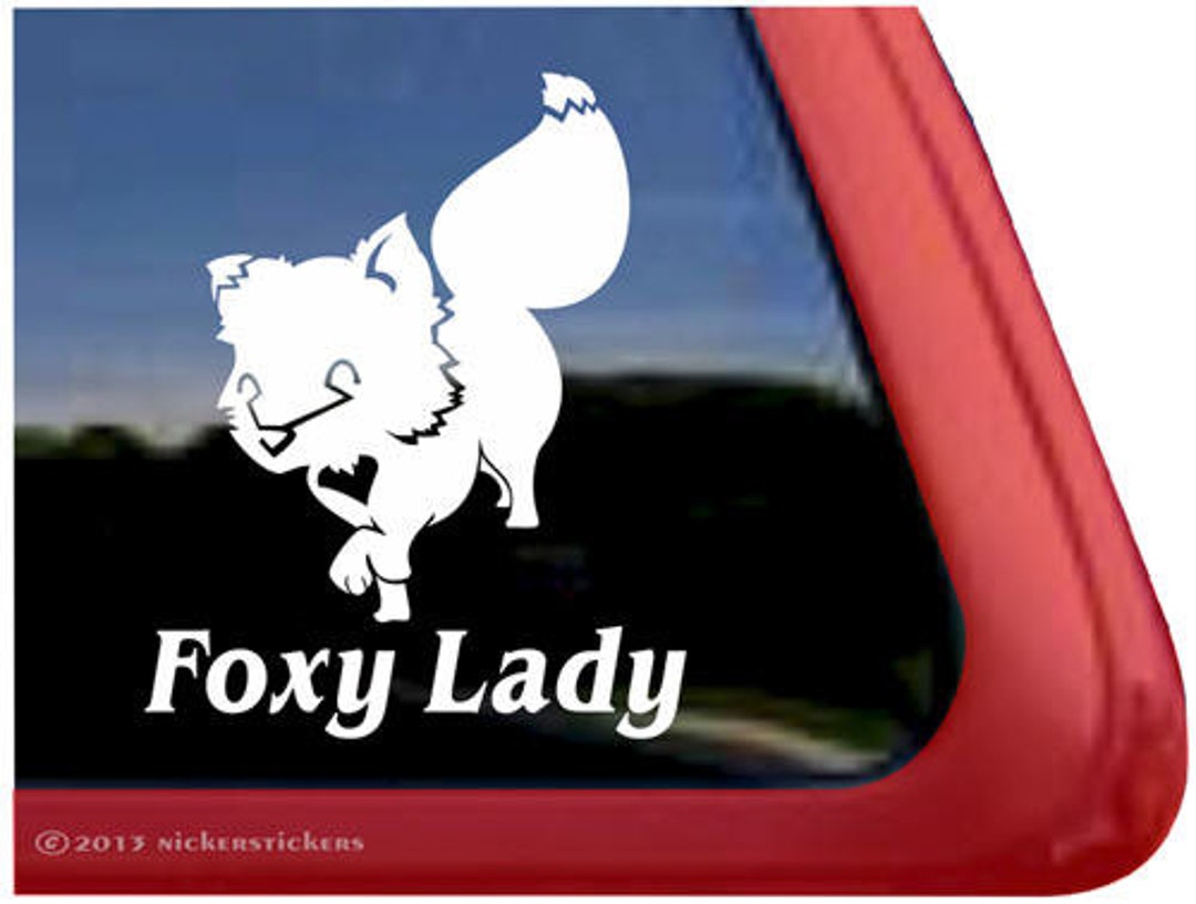 Foxy Lady DC261SP1 High Quality Adhesive Vinyl Window Decal Sticker 5 ...