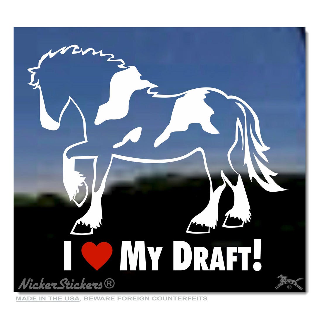 I Love My Draft! | Choose Size and Color | High Quality Adhesive Vinyl ...