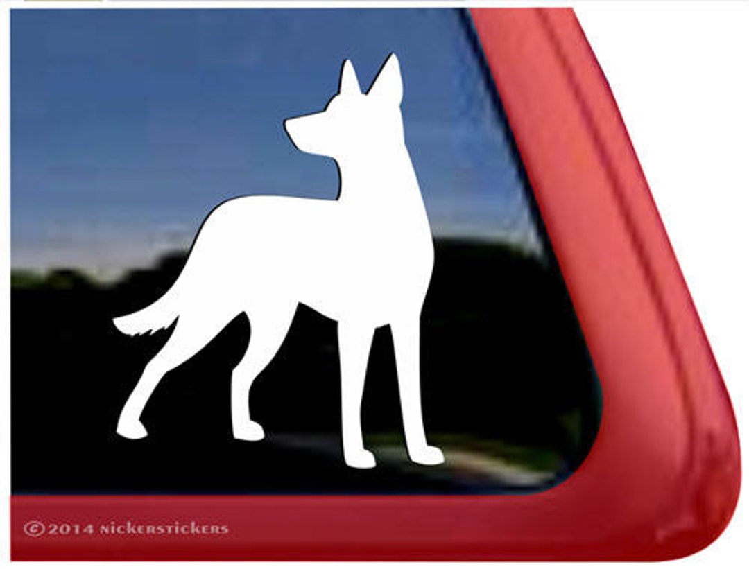 Dutch Shepherd Decal | DC939PL | High Quality Adhesive Vinyl Window ...