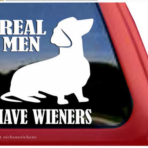 Real Men... DC337SP1 High Quality Adhesive Vinyl Dachshund - Etsy