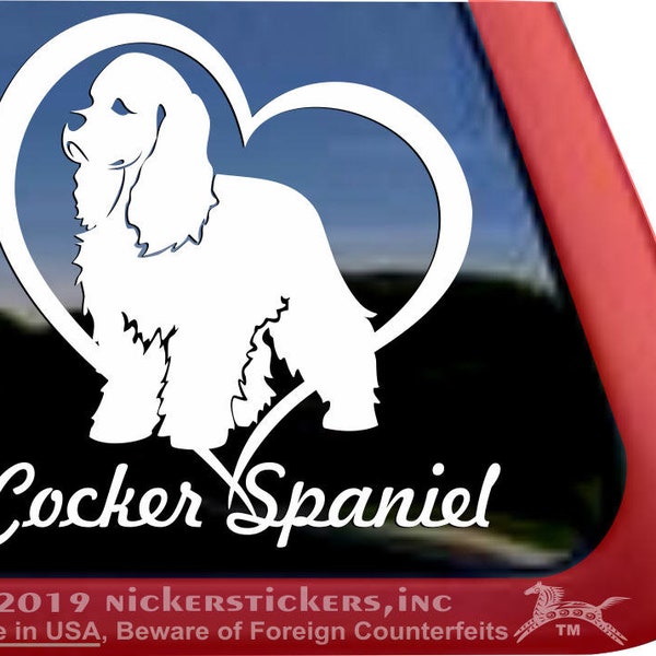 Cocker Spaniel Decal - Etsy