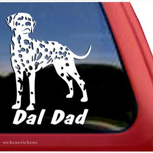Dal Dad | DC340DAD | High Quality Adhesive Vinyl Dalmatian Window Decal ...