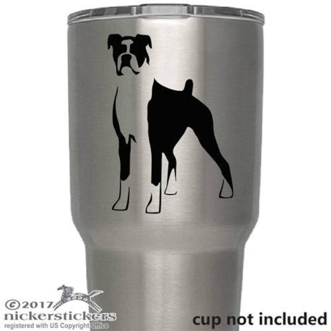 Boxer Dog Decal for Yeti Cup | DC323PL-B | High Quality Boxer Decal ...