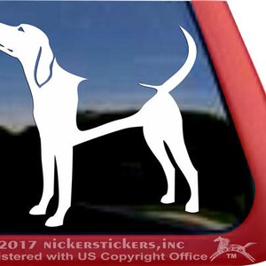 Cute Coonhound Decal | DC336PL | High Quality Adhesive Vinyl Window ...