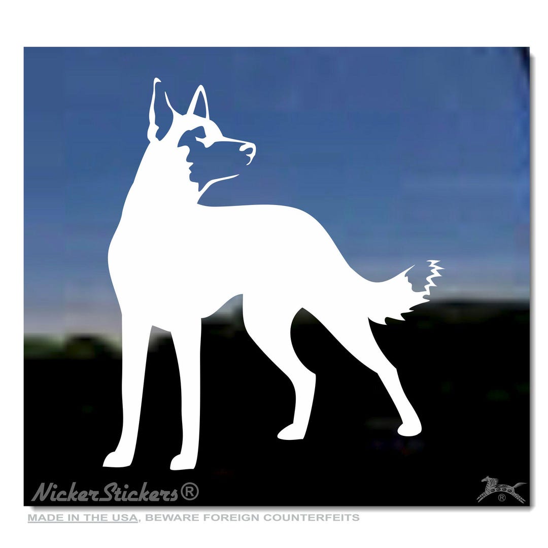 Custom Belgian Malinois Decal | High Quality Adhesive Dog Window iPhone ...