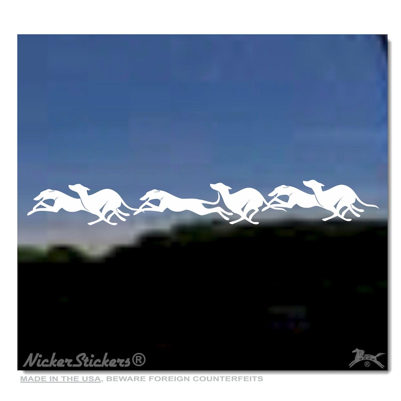 Whippet Racing Stickers - Etsy