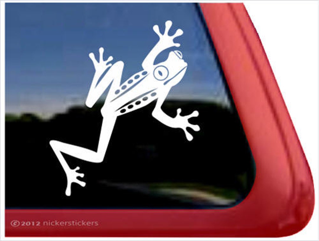 Frog | DC913PL | High Quality Adhesive Vinyl Window Decal Sticker - 5 ...