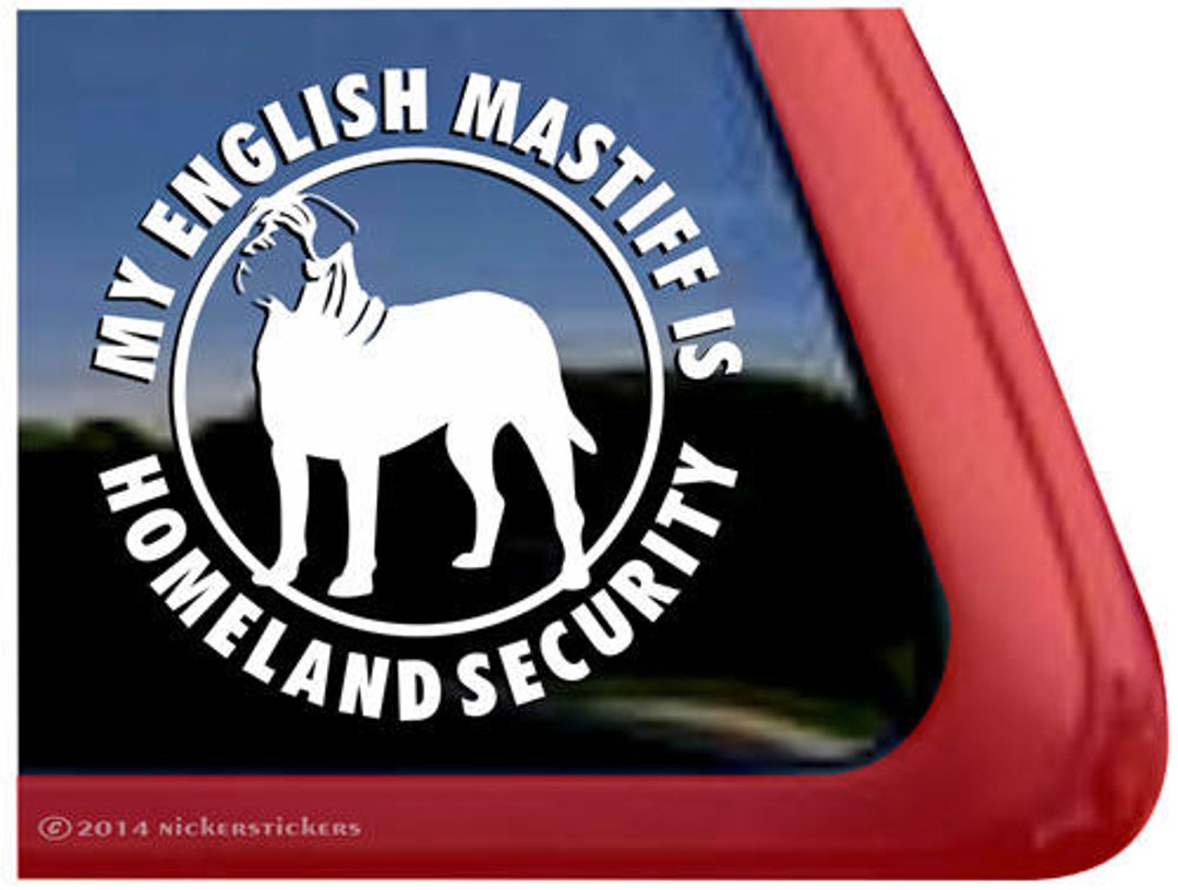 My English Mastiff is Homeland Security | DC363HS | High Quality ...