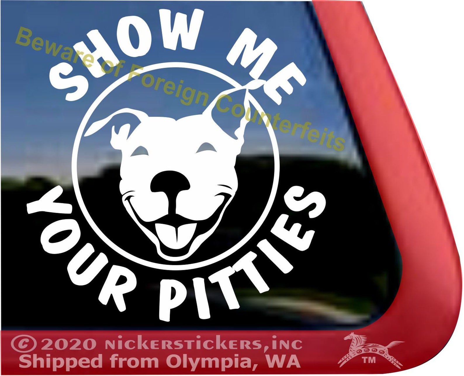 Show Me Your Pitties DC281SP4 Nickerstickers Smiling Pit | Etsy