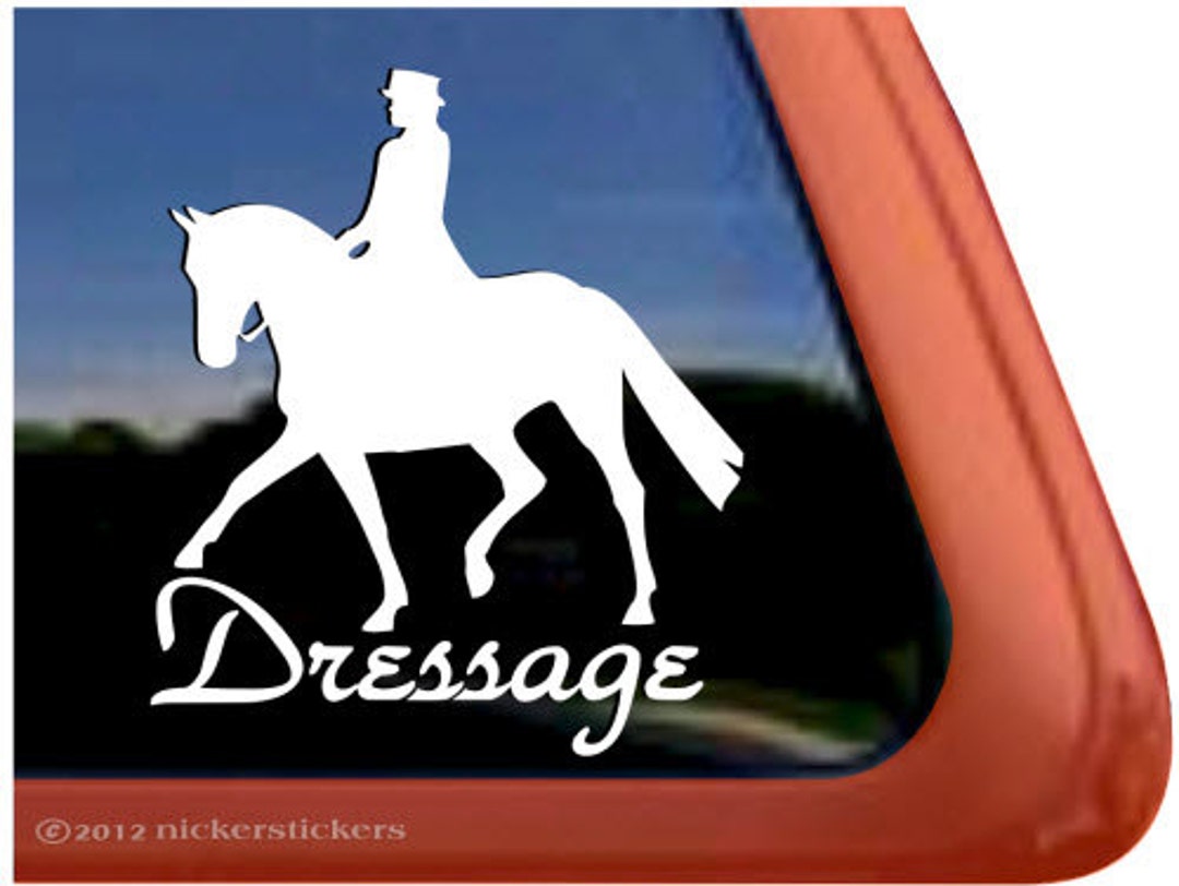 Dressage Horse Rider | DC758SP3 | High Quality Adhesive Vinyl Window ...