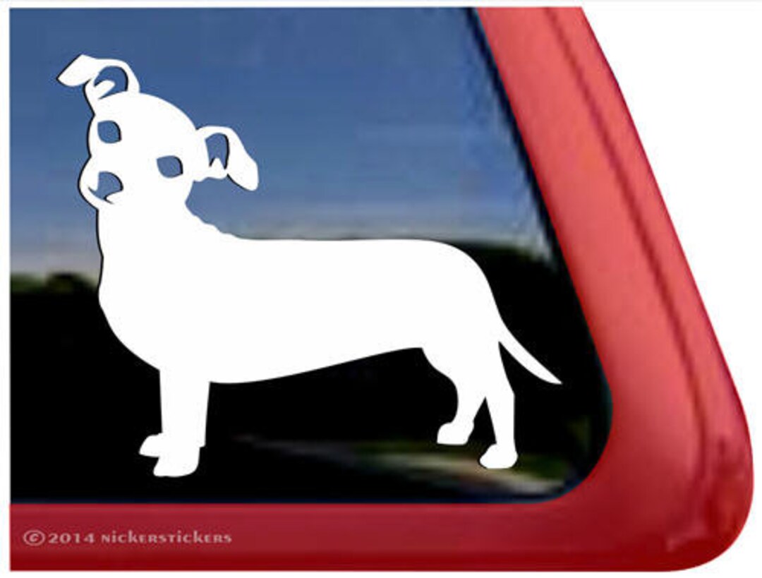 Chiweenie Dog Decal | DC263PL | High Quality Adhesive Vinyl Window ...