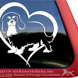 Cavalier King Charles Spaniel Heart Decal | DC1285HRT | High Quality ...