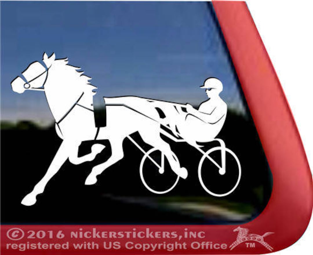 Standardbred Racing Horse Decal | DC1064PL | High Quality Adhesive ...