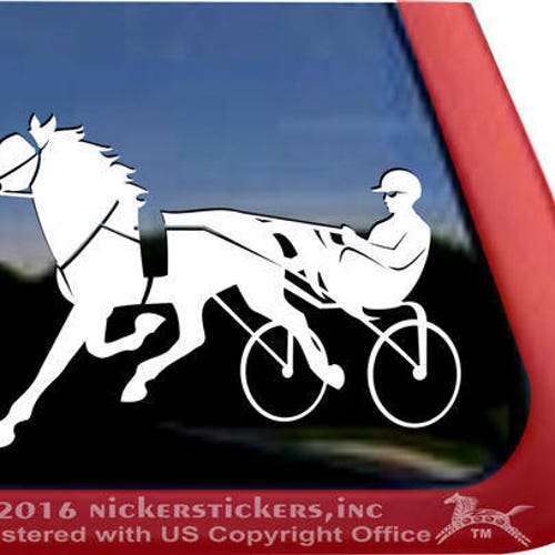 Standardbred Racing Horse Decal DC1064PL High Quality - Etsy